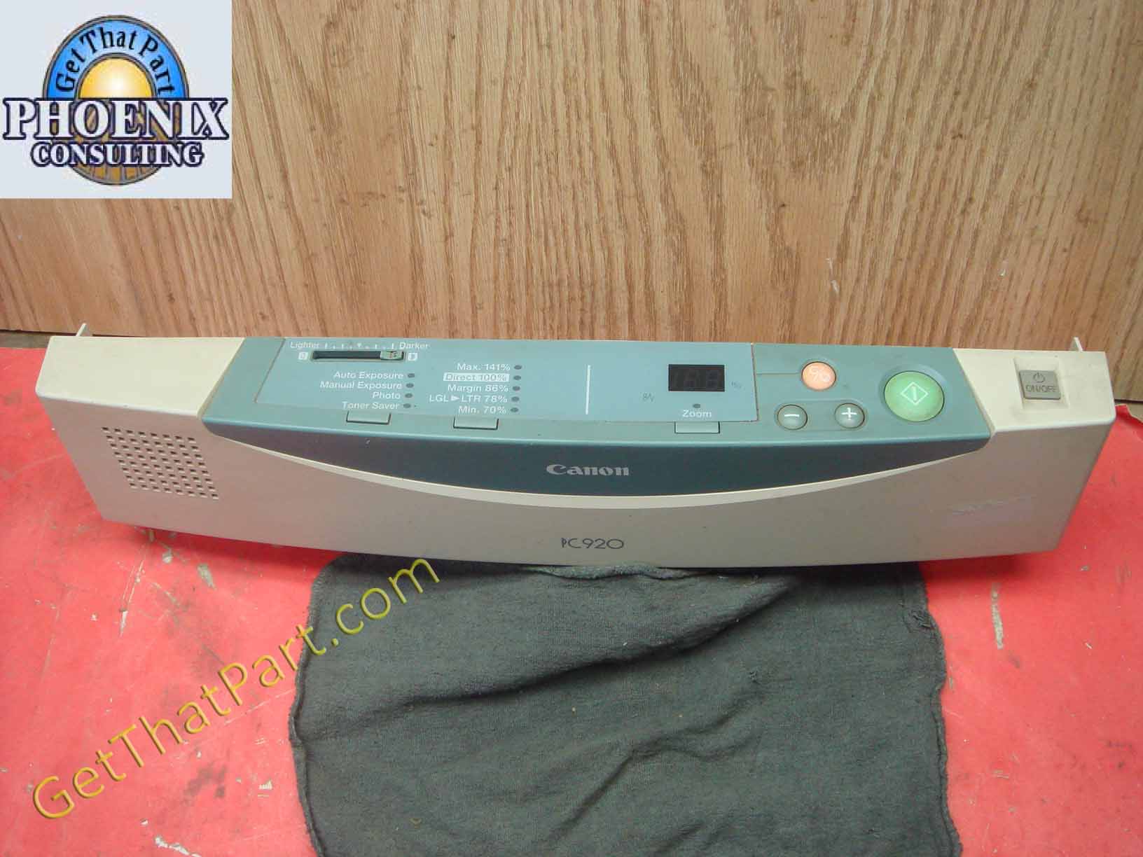 Canon PC920 Front Operator Control Panel LCD Display PCB Assy FG6-4063