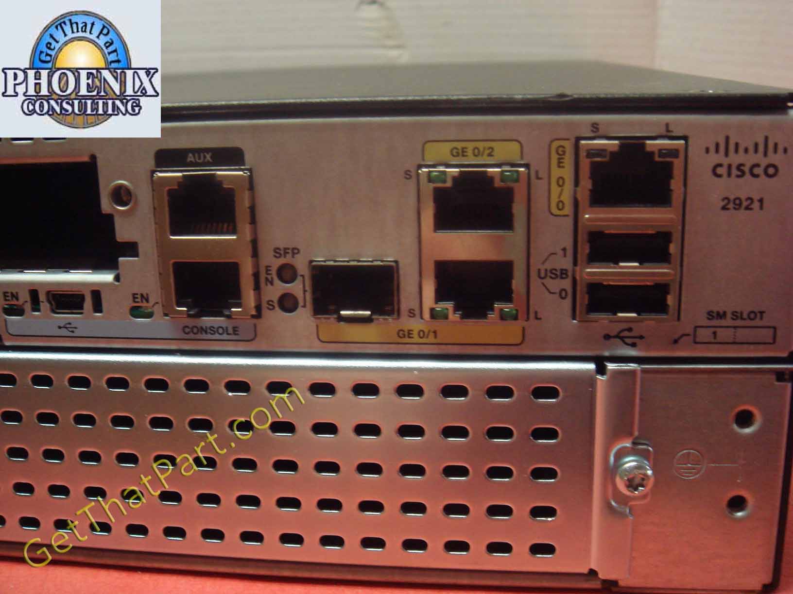 Cisco 2921 K9 V07 Small Office Voice Data Integrated Services Router