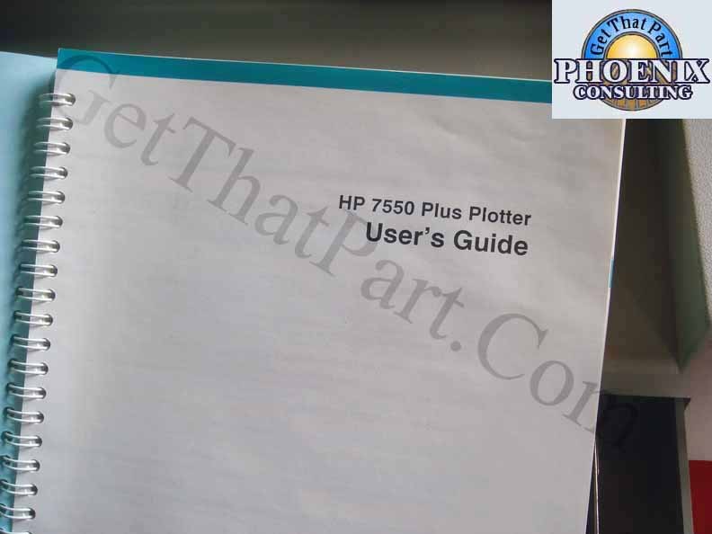 HP 7550A Plus 8 Pen Color Plotter Vinyl Cutter Printer