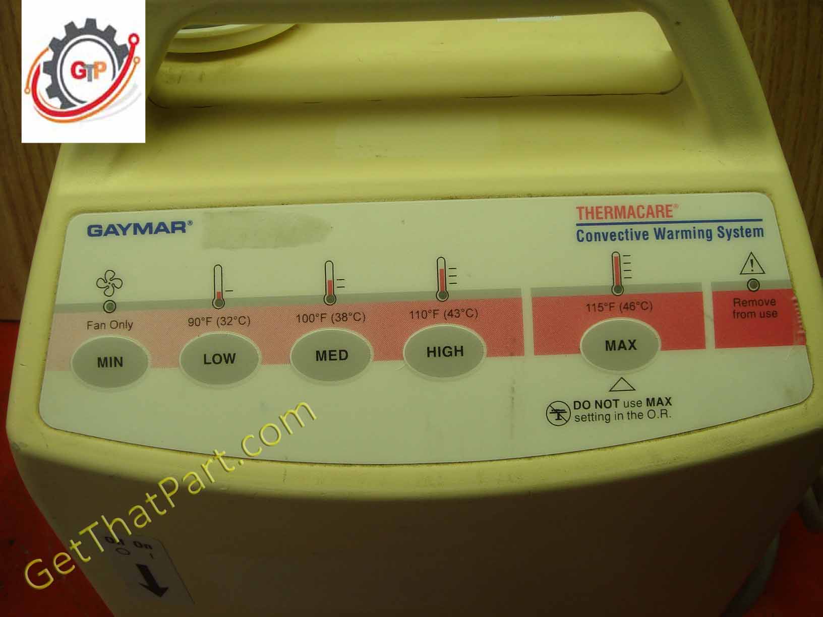 Gaymar ThermaCare Convective Patient Warming Heat Heater Heating Unit