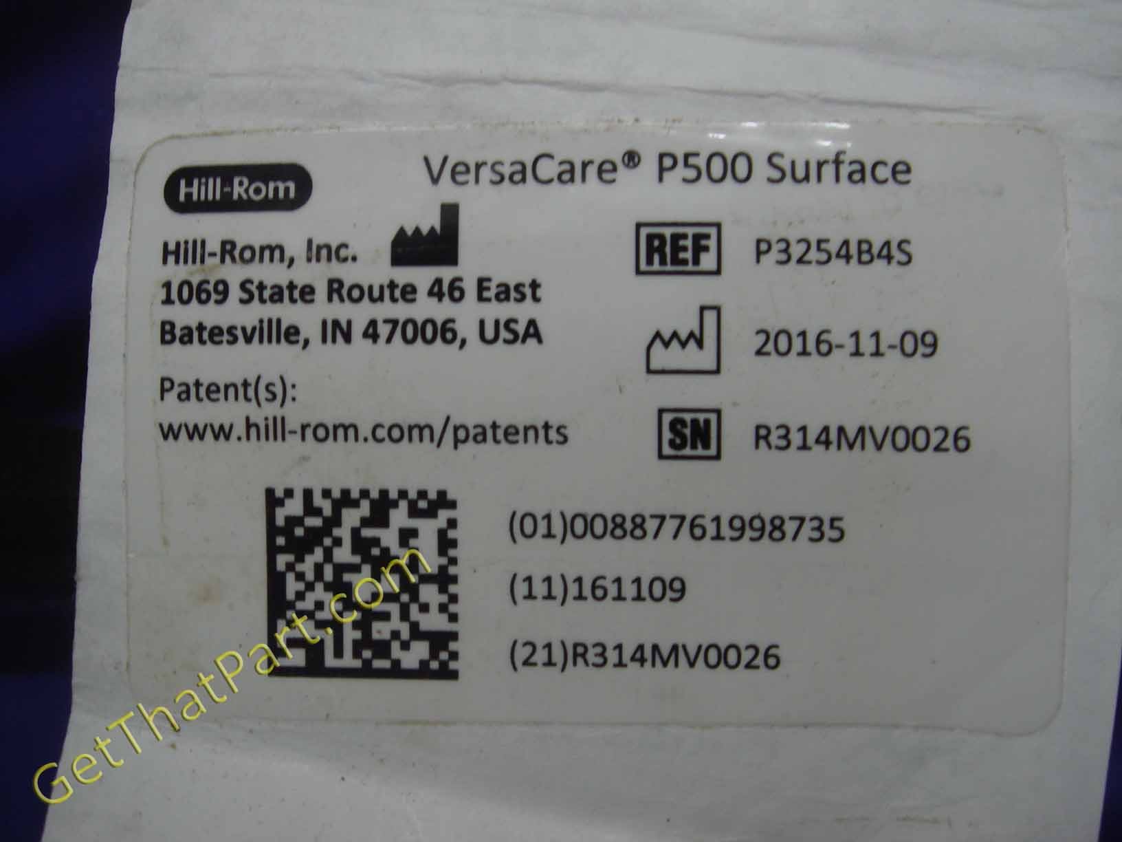 Hill Rom VersaCare P500 Complete Oem Therapy Surface Mattress
