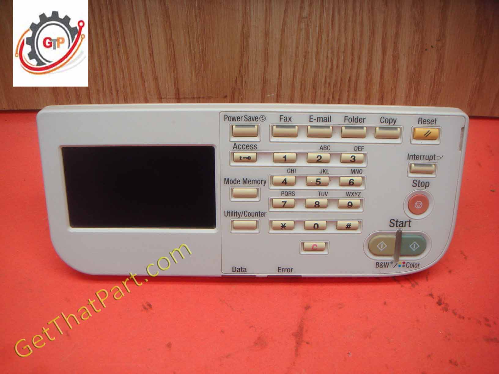 Konica Minolta Bizhub C35 Main Control Operation LCD Panel Assembly