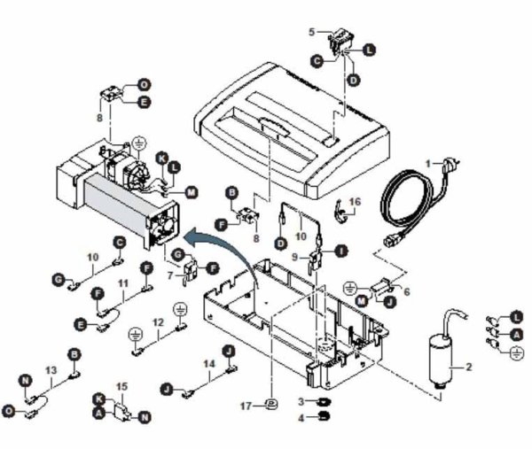 HSM Classic 104 CC SC 108 CC SC Paper Shredder Oem Snap Switch New